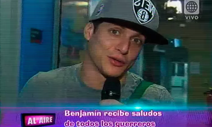 Benjamín Lukovski recibió el saludo de los guerreros