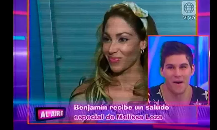 Melissa Loza sorprendió a Benjamín Lukovski con tierno mensaje de ...