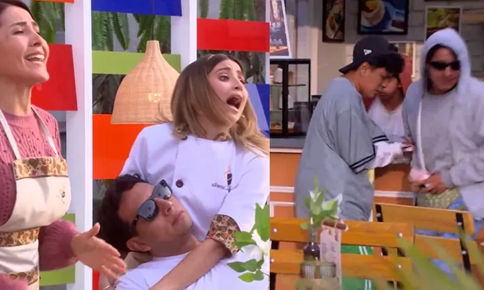 Alessia y Domingo gritaron por el robo en la cafetería