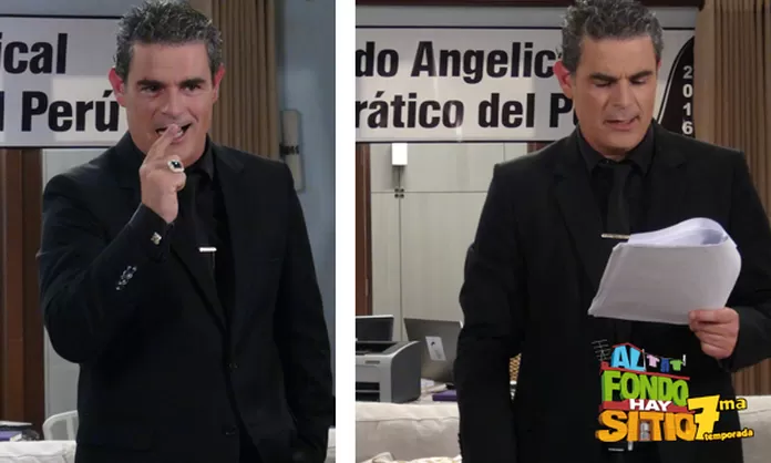 Así ensayó Julián Legaspi el largo discurso de "Ángel Gaviria"