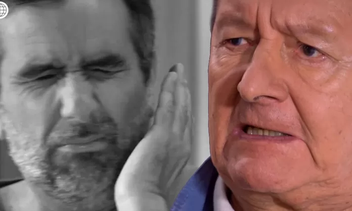Peter lanzó fuerte golpe a Diego y lo retó a duelo