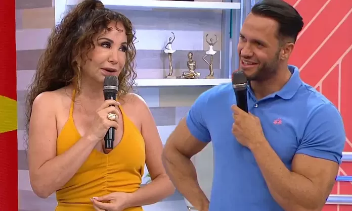 Fabio Agostini y Janet Barboza protagonizaron tenso momento en vivo ...