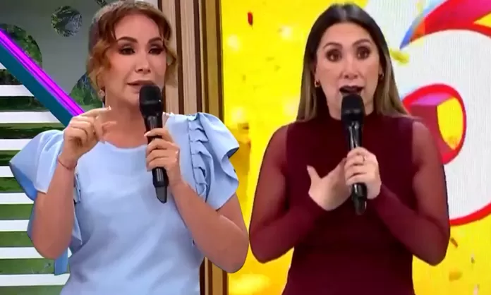 Janet Barboza y Angie Chávez tuvieron tenso momento
