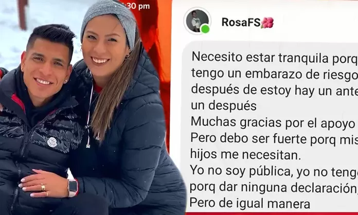 Rosa Fuentes, esposa de Paolo Hurtado: Tengo un embarazo de riesgo y ...