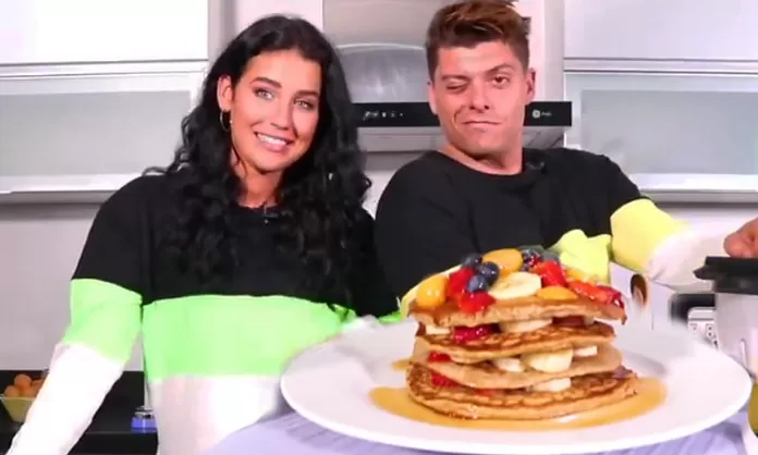 Ignacio Baladán y Angelle Folse preparan delicioso pancake nutritivo Ignacio Baladán y Angelle Folse preparan delicioso pancake nutritivo