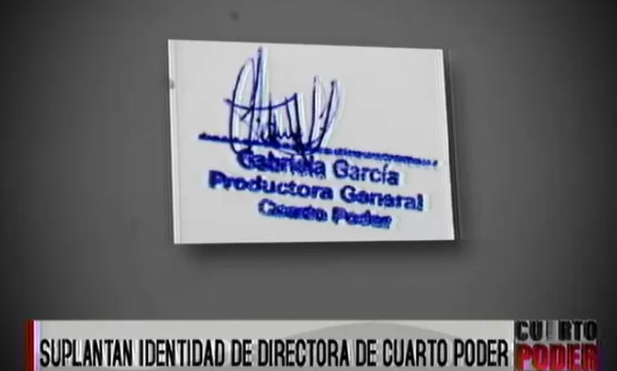 Cuarto Poder: suplantan identidad de la directora del programa