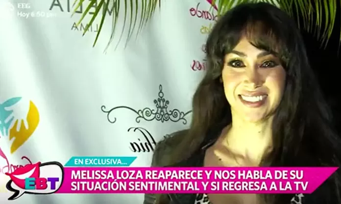 Melissa Loza reapareció en televisión con radical cambio de look