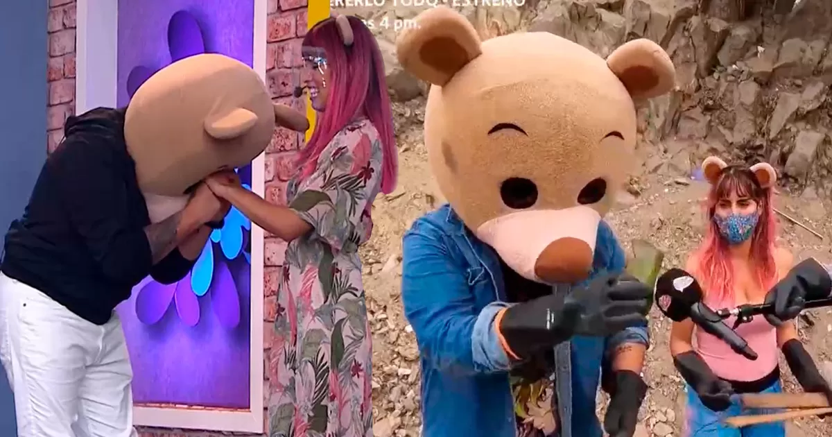 "Osito Lima" presentó a su esposa y juntos limpiaron las calles para ...