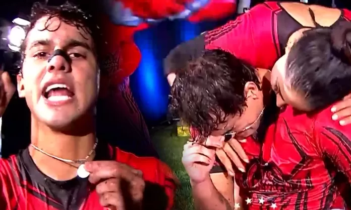 Gabriel Meneses se arrodilló tras victoria con Jota Benz