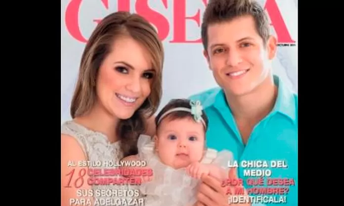 Gino Pesaressi y Mariana Vértiz presentaron a su pequeña Gía