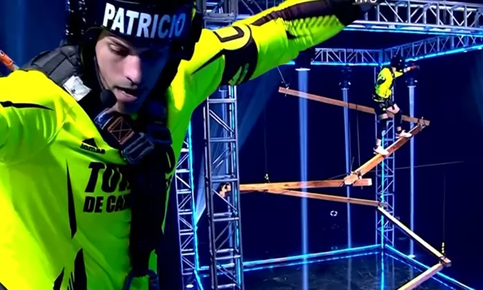 Patricio Parodi y sus gritos de nervios en prueba extrema.