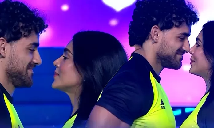 Vania Bludau y Austin Palao jugaron nariz con nariz ¿beso?