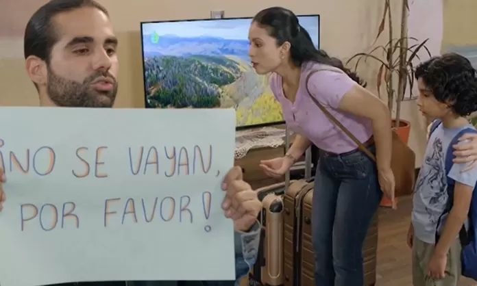 Benito impidió que Rebeca y su hijo se vayan de su casa