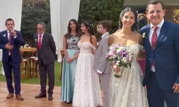 Sergio Galliani se conmovió así tras la boda de su hija y la sorprendió ...