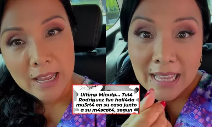 Tula Rodríguez: así reaccionó al ver noticia de su "muerte"