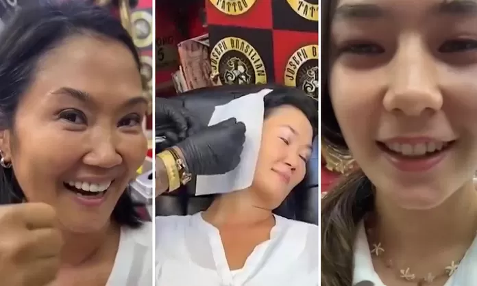 Kyara Villanella le regaló a Keiko Fujimori su primer piercing en su cumpleaños