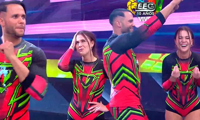 Ducelia Echevarría quedó deslumbrada por el sensual baile de Fabio Agostini y así reaccionó