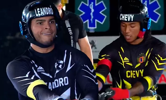Leandro Cabello demostró su fuerza y derrotó a Chevy en tiempo récord durante juego extremo