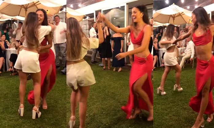 Luciana Fuster y Ale Fuller protagonizaron sensual baile en plena fiesta de compromiso al ritmo ...