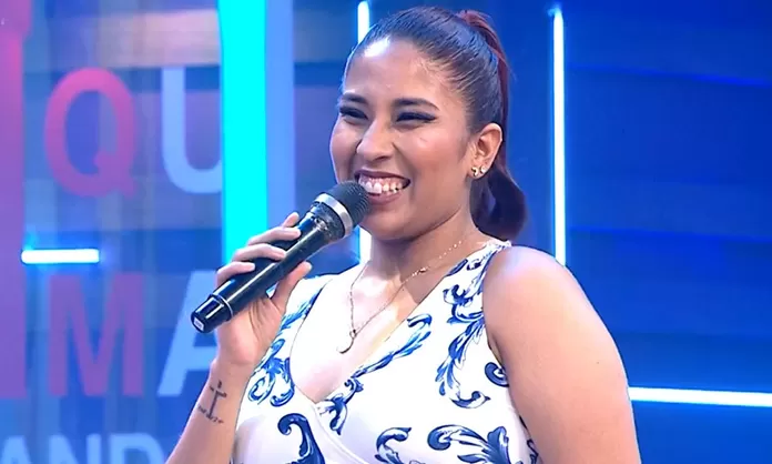 Azucena Calvay reapareció en televisión tras convertirse en mamá a los 22 años