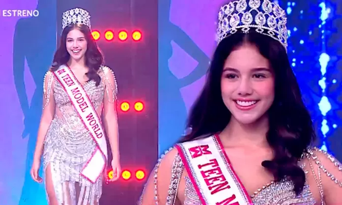 Gaela Barraza desfiló en vivo tras coronarse como Miss Teen Model World ...